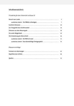 Erich Kästner – Neun Gedichte für den Unterricht – Lehrerheft