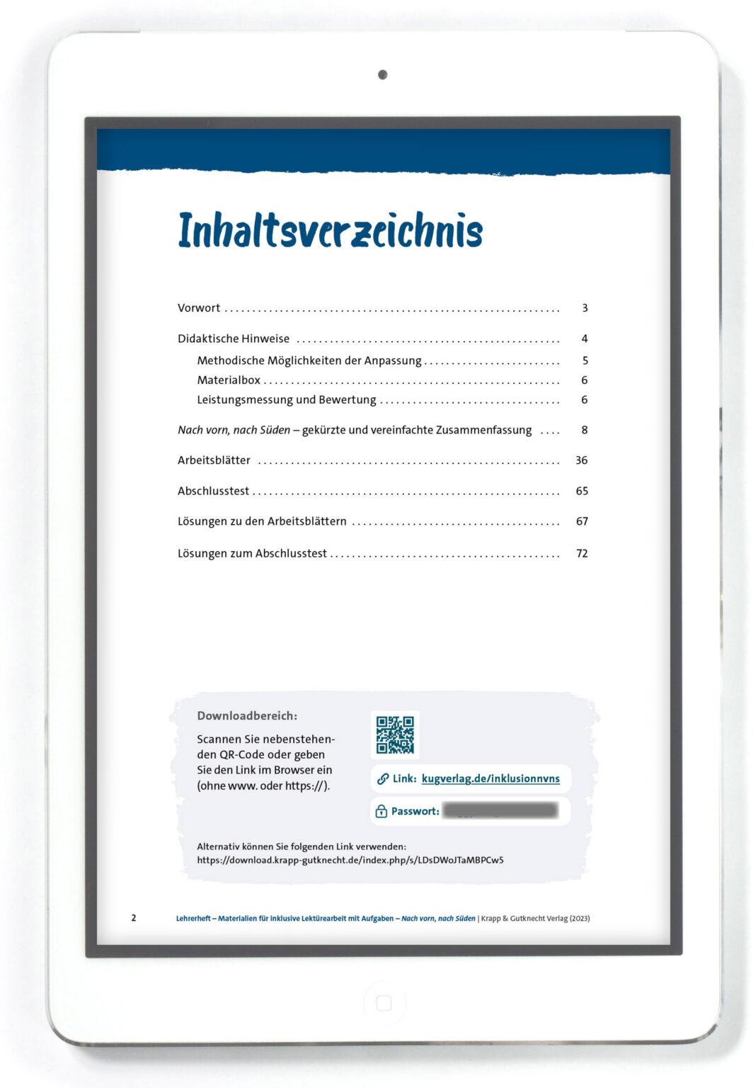 Nach vorn, nach Süden – PDF für sonderpädagogische Förderung