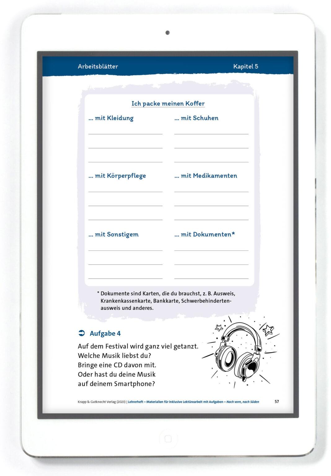 Nach vorn, nach Süden – Lehrerheft für sonderpädagogische Förderung